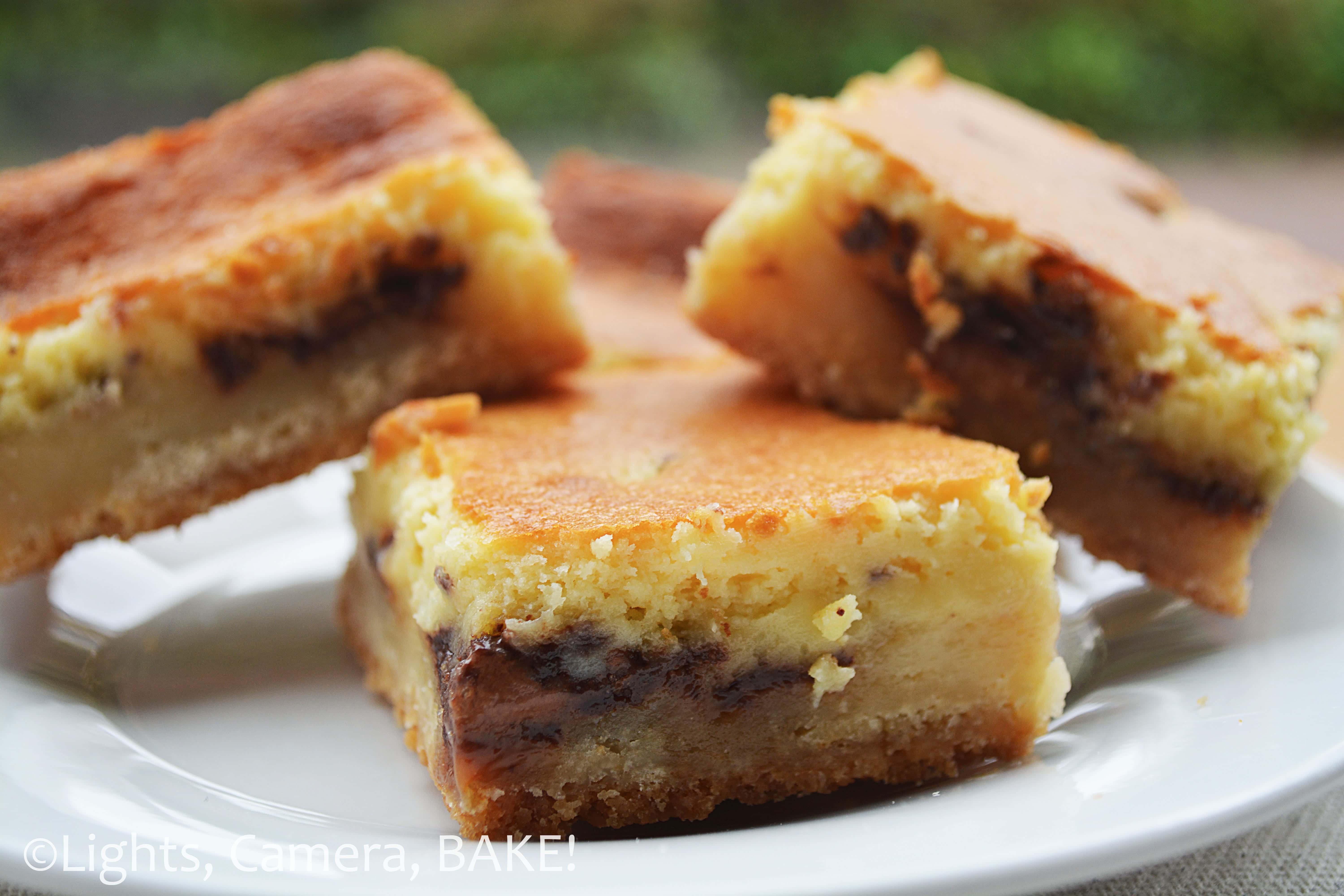 Chocolate Nougat Gooey Butter Cake - Lights, Camera, BAKE! | A Dessert ...